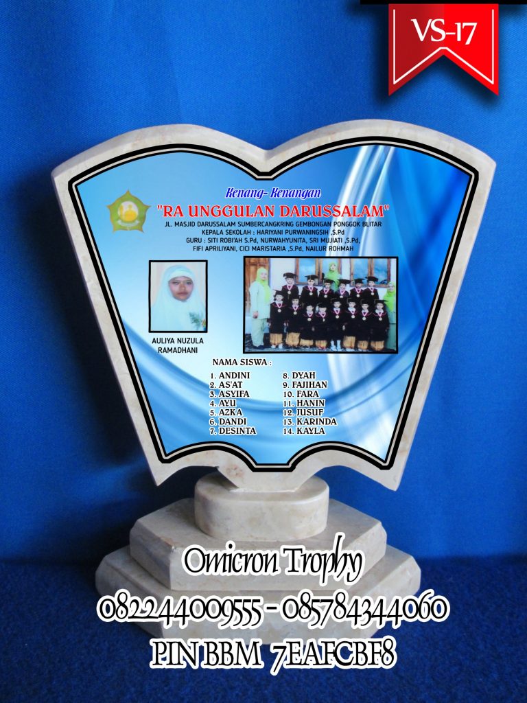 Harga Plakat Wisuda | Plakat Marmer Batu Alam Tulungagung - Omicron Trophy